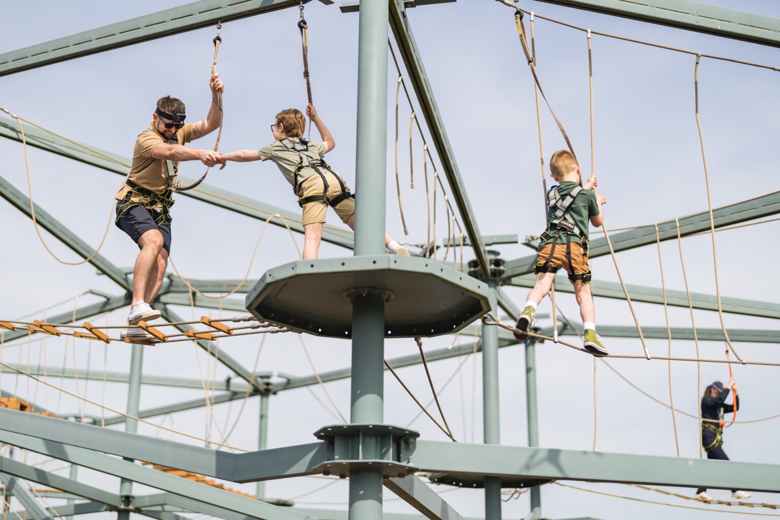 Challenge yourself on our high ropes experience – The Crow’s Nest
