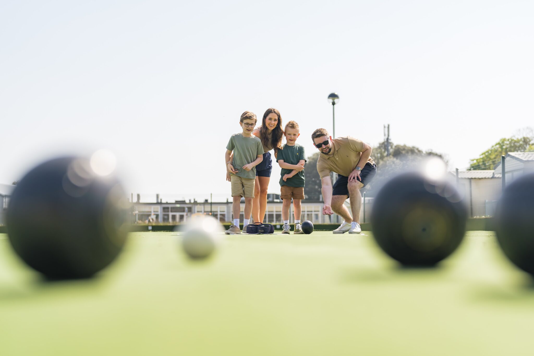 Lawn Bowls on our full-size artificial outdoor green